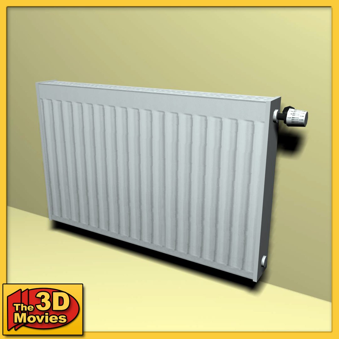3d Model Of Low-poly Heating Radiator