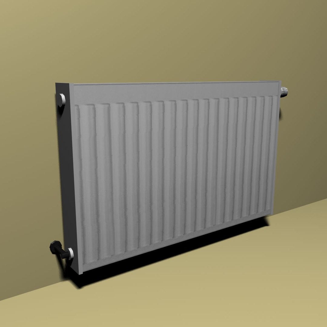 3d Model Of Low-poly Heating Radiator