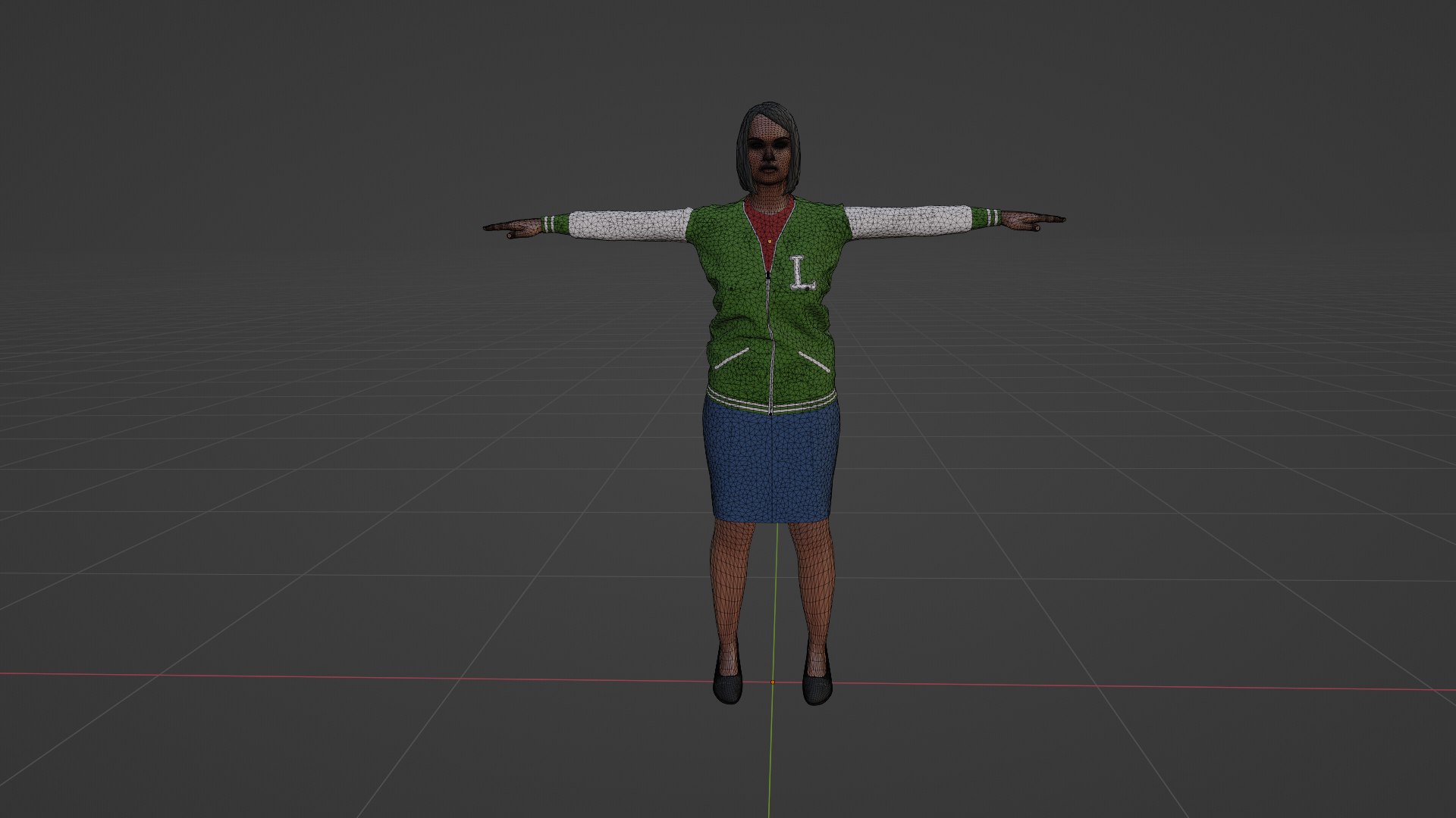 Afro-American Woman T-Pose Model - TurboSquid 2069563