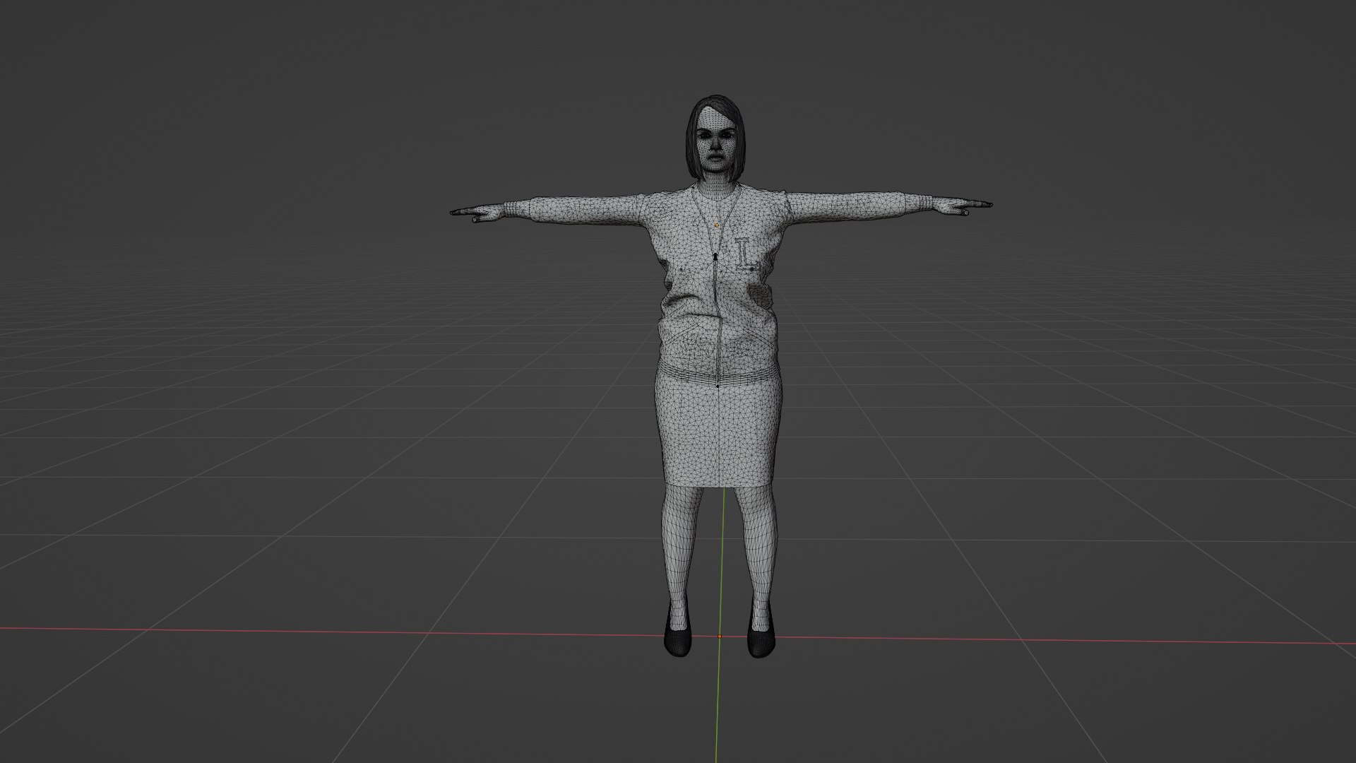 Afro-American Woman T-Pose Model - TurboSquid 2069563