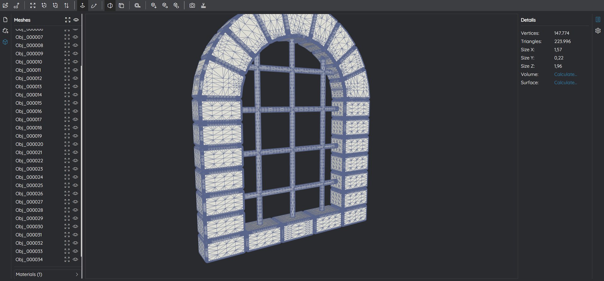 3D Stone Window - TurboSquid 2046096