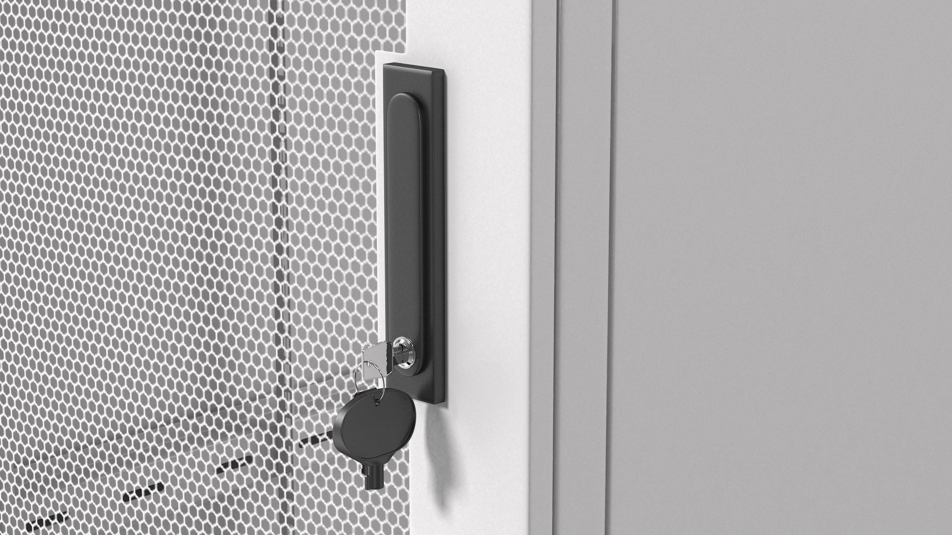 White 33U Floor Standing Rack Cabinet 3D model - TurboSquid 1845218