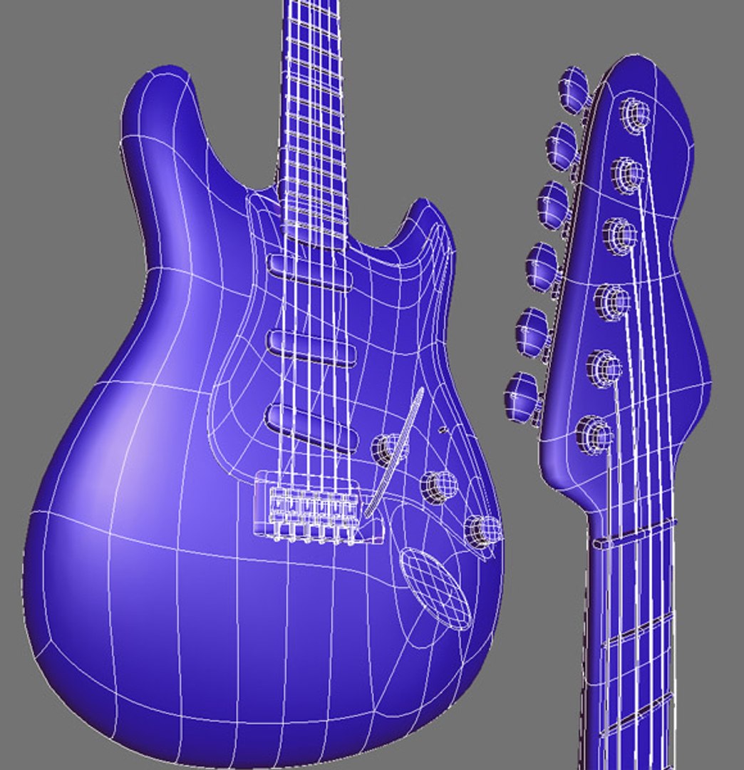 Electric Guitar 3d Model