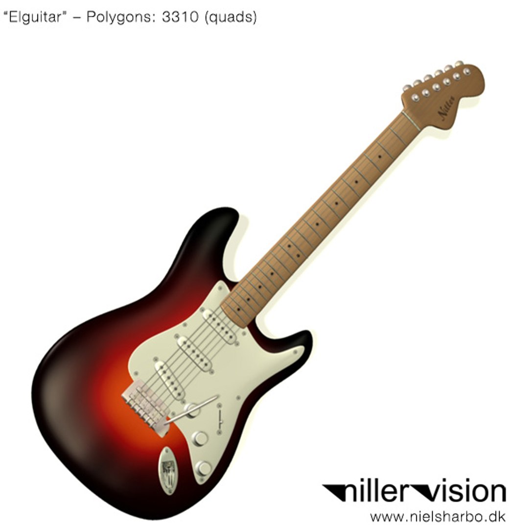 Electric Guitar 3d Model
