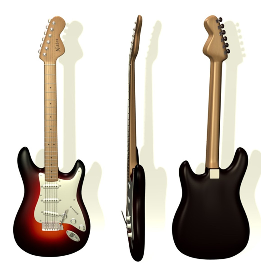 Electric Guitar 3d Model