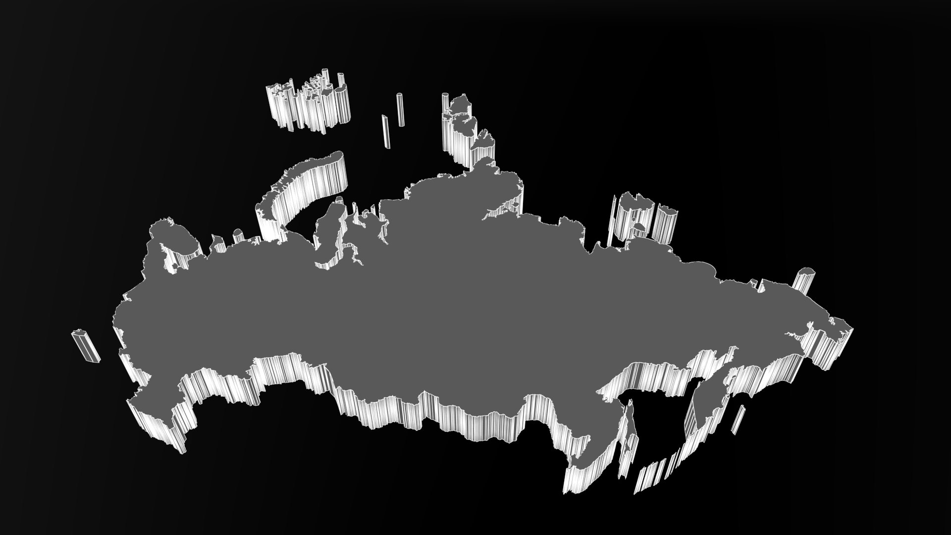 3D Russia 3D Map - TurboSquid 1959326