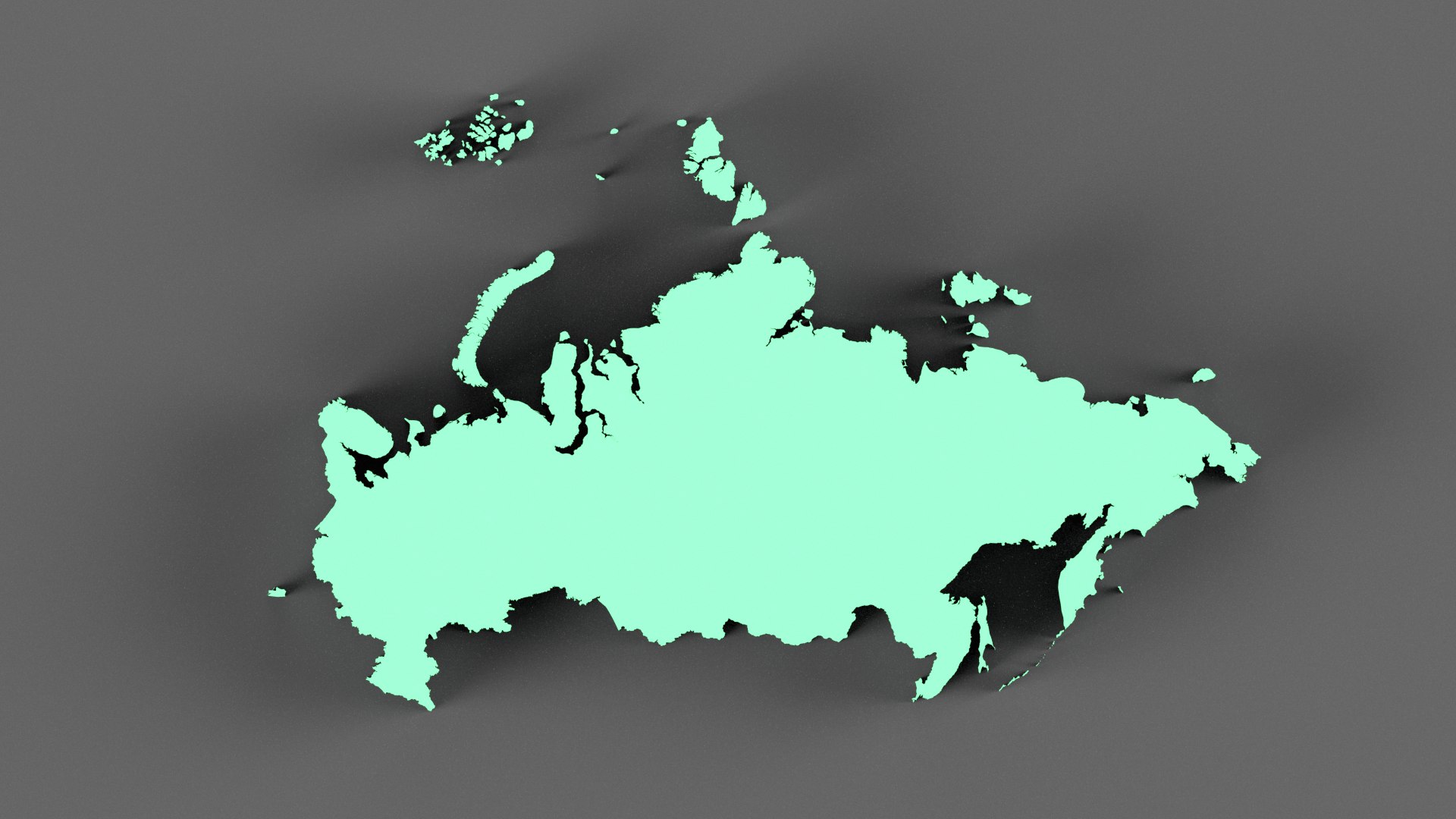 3D Russia 3D Map - TurboSquid 1959326