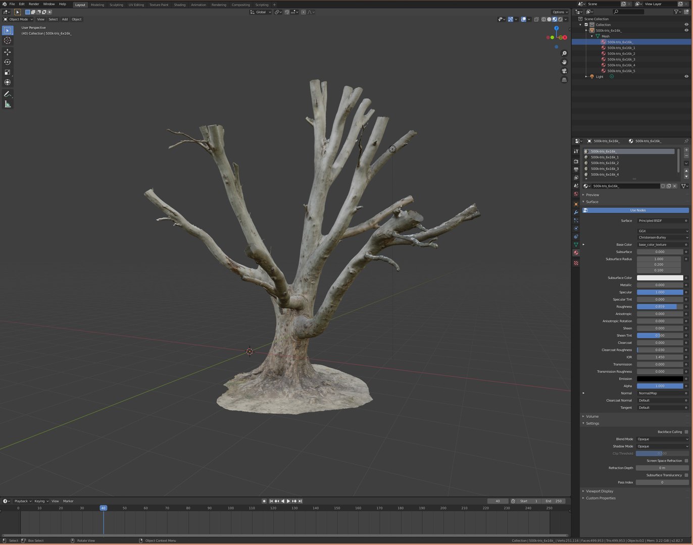 Tree Scan Ultra HQ mesh 6x16k Textures model - TurboSquid 1791923