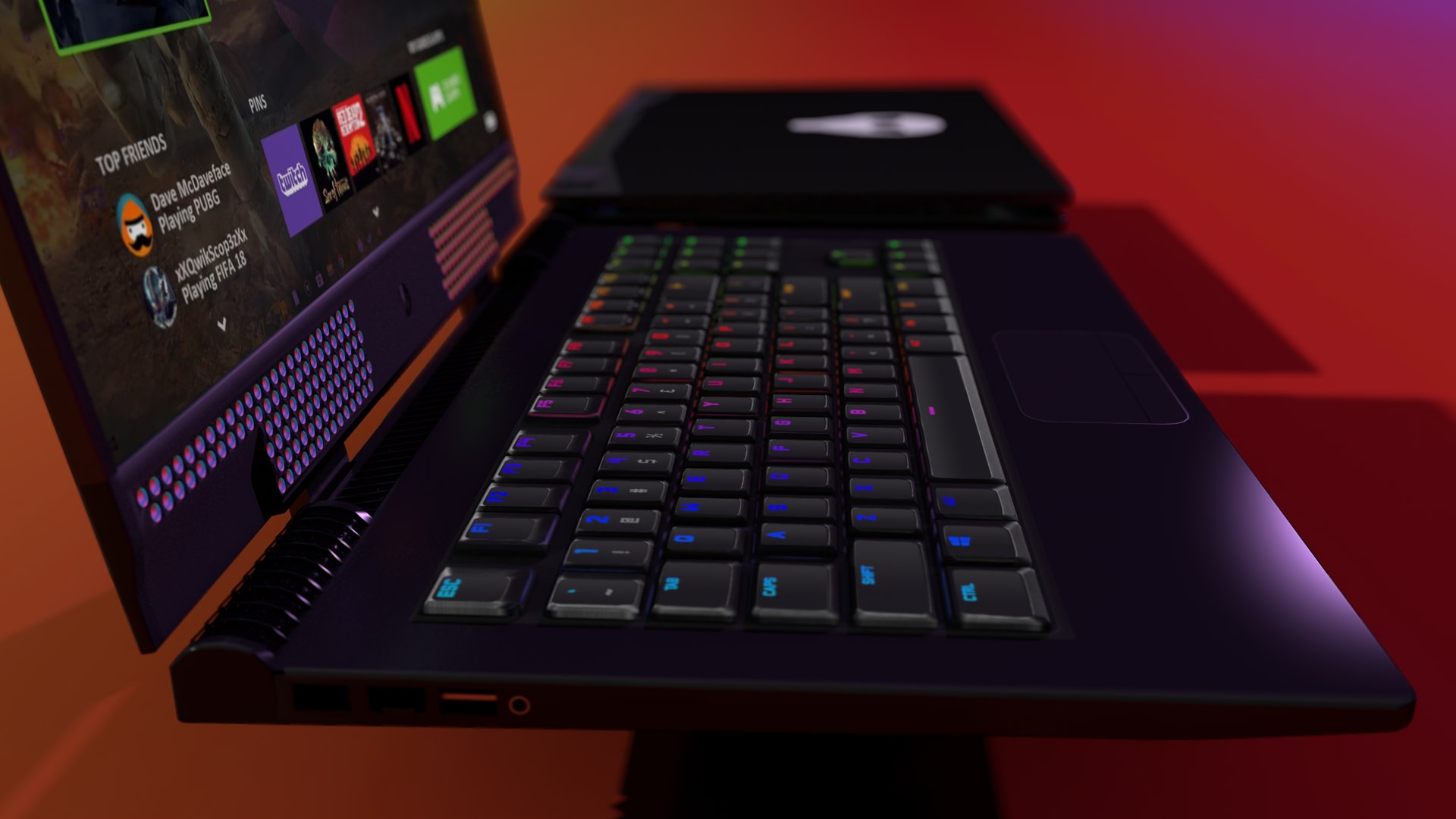 Gaming Laptop AlienWare 3D Model - TurboSquid 2096520