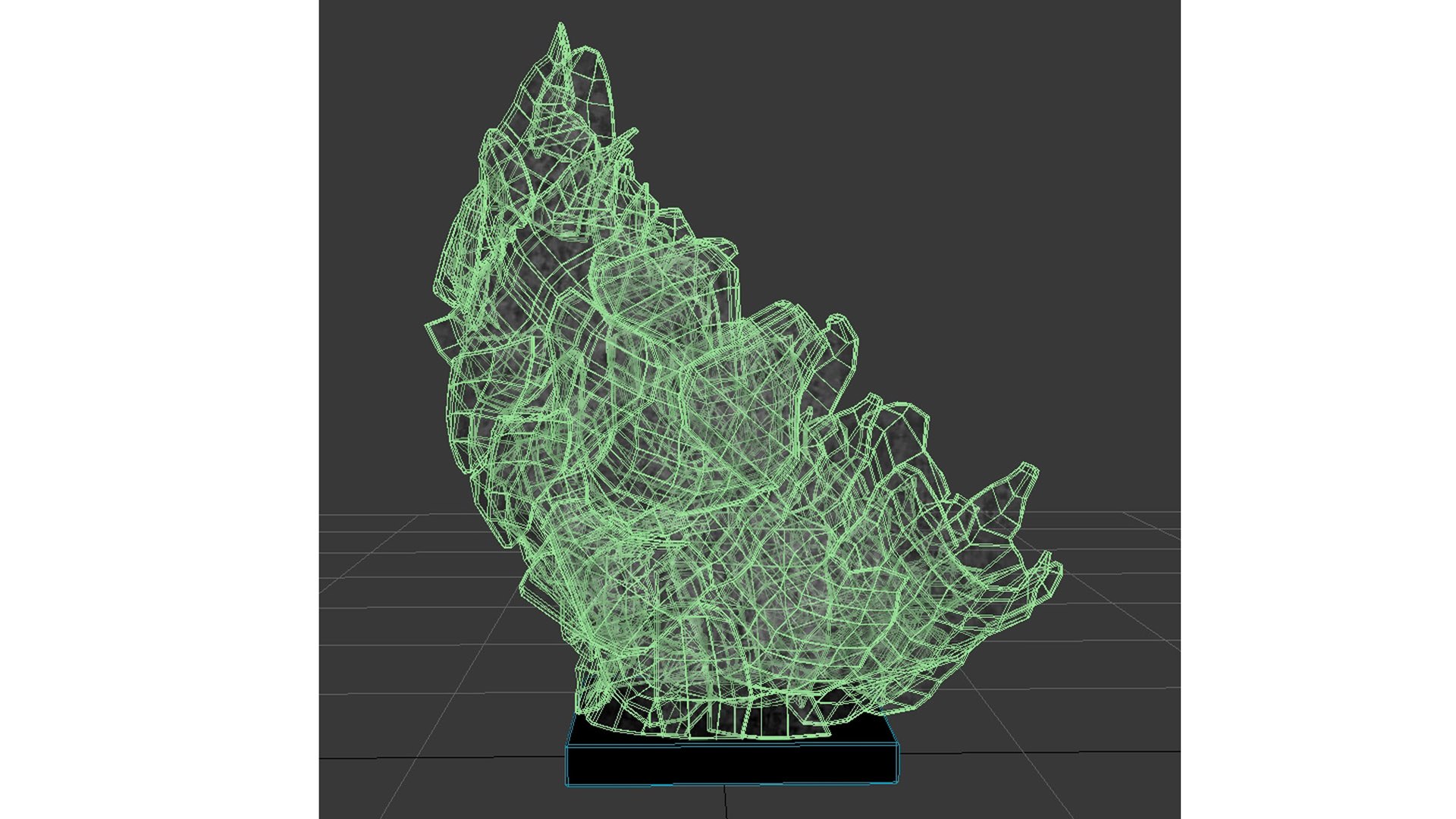 3D Blue Brimstone by Caleb Nichols Art Glass Sculpture Artful Home ...