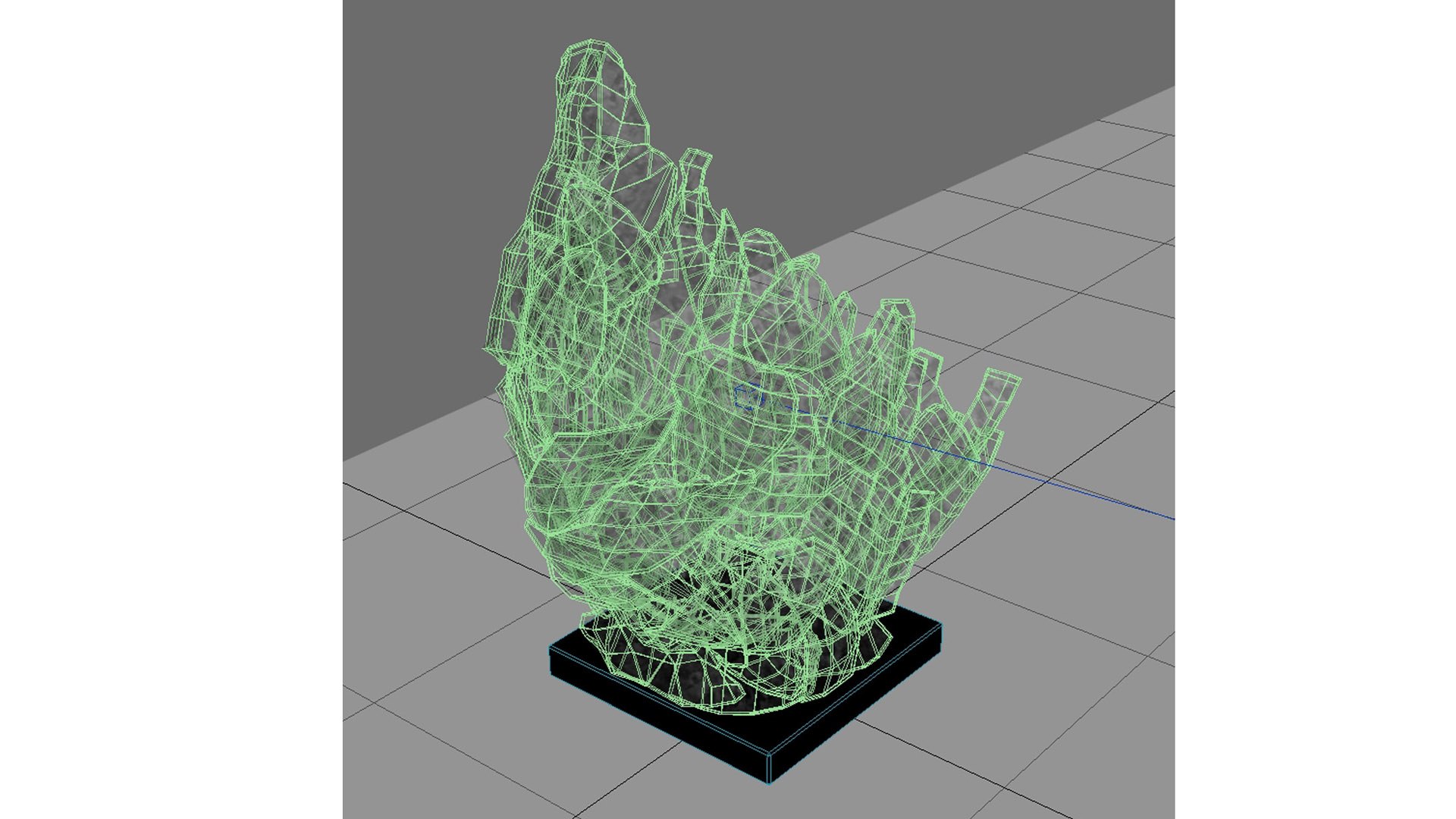 3D Blue Brimstone by Caleb Nichols Art Glass Sculpture Artful Home ...