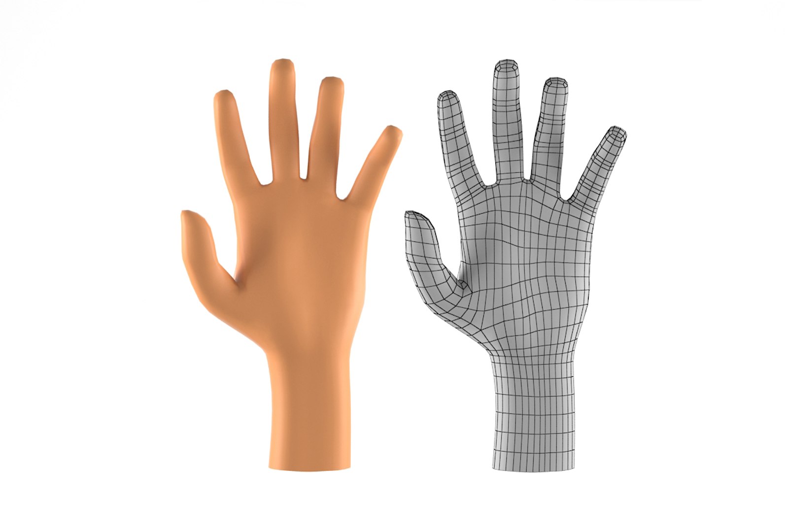 Man hand cartoon 3D - TurboSquid 1335170