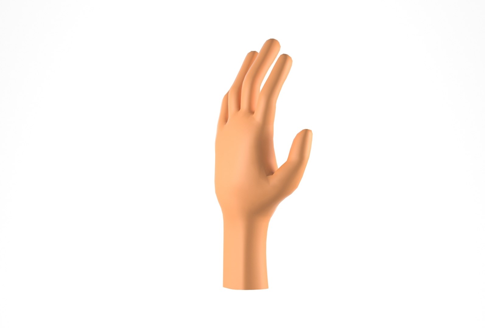 Man hand cartoon 3D - TurboSquid 1335170