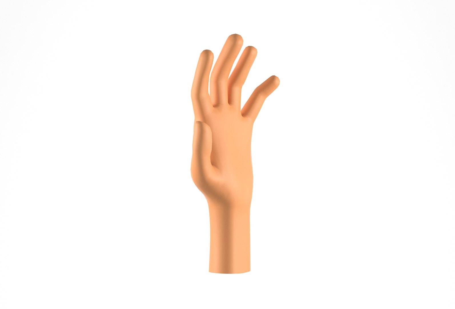 Man hand cartoon 3D - TurboSquid 1335170