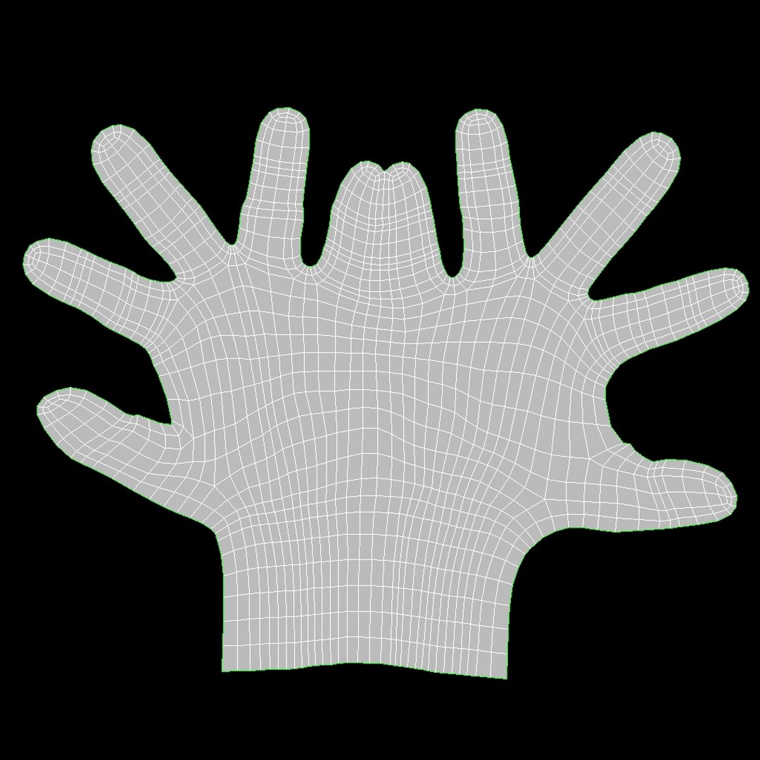 Man hand cartoon 3D - TurboSquid 1335170