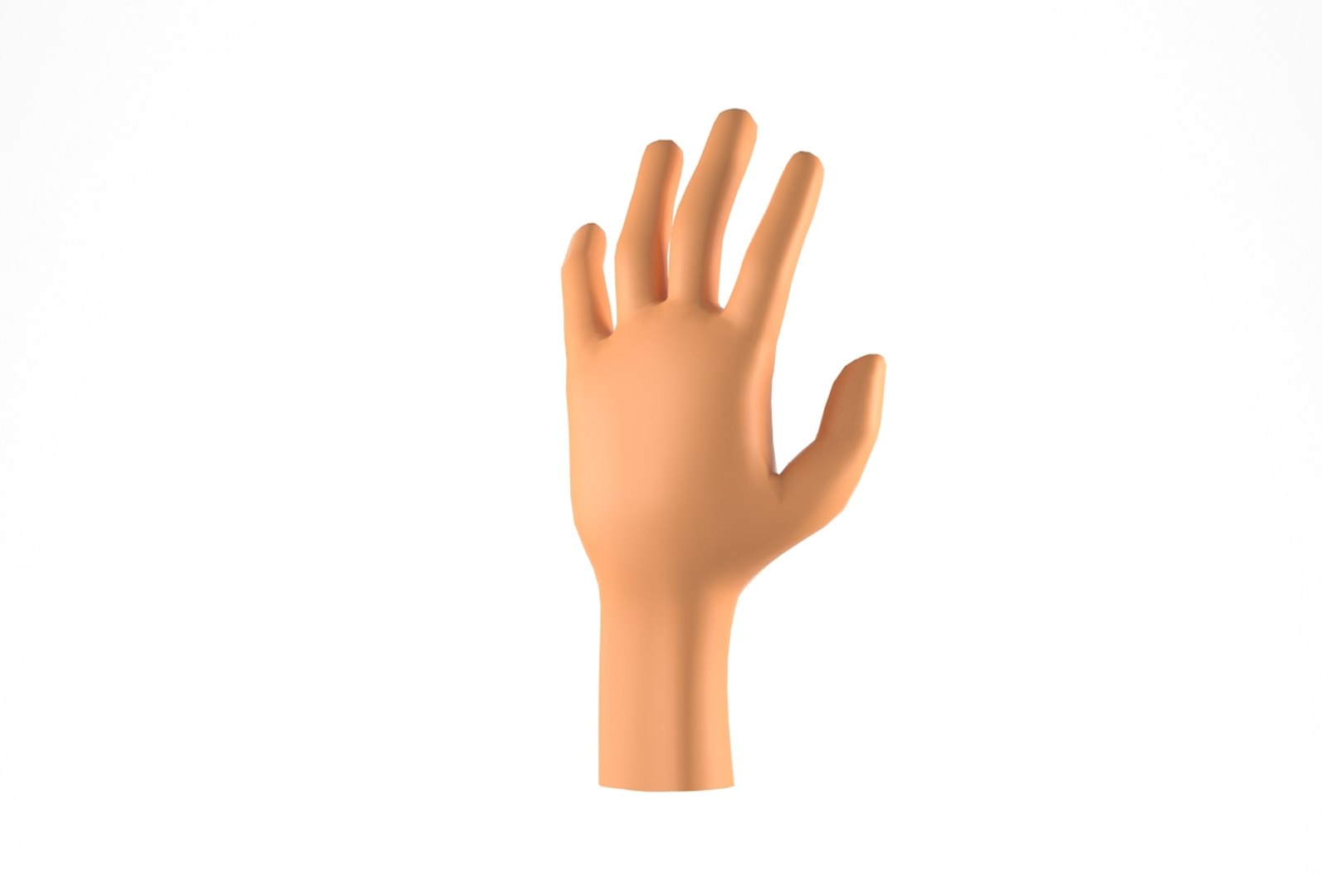 Man hand cartoon 3D - TurboSquid 1335170