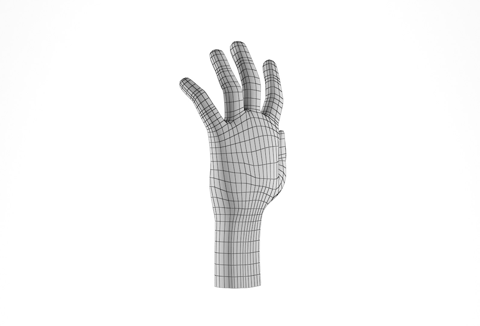 Man hand cartoon 3D - TurboSquid 1335170