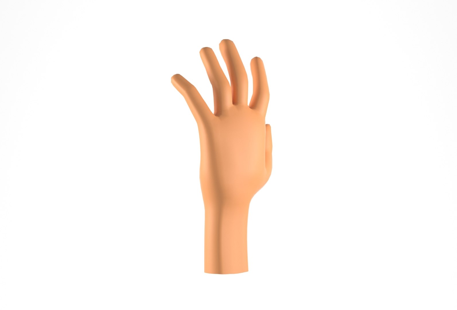 Man hand cartoon 3D - TurboSquid 1335170