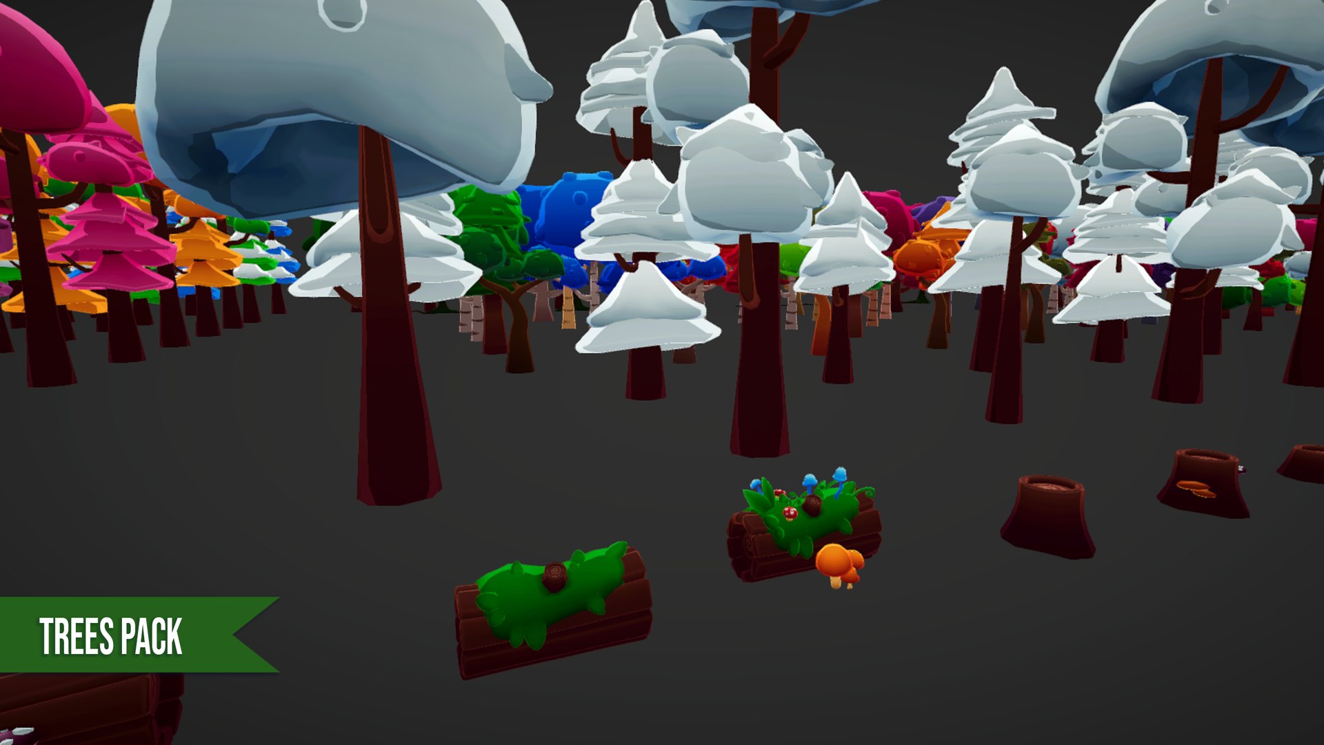 3D Trees Pack 200 Tree Assets Model - TurboSquid 2029114