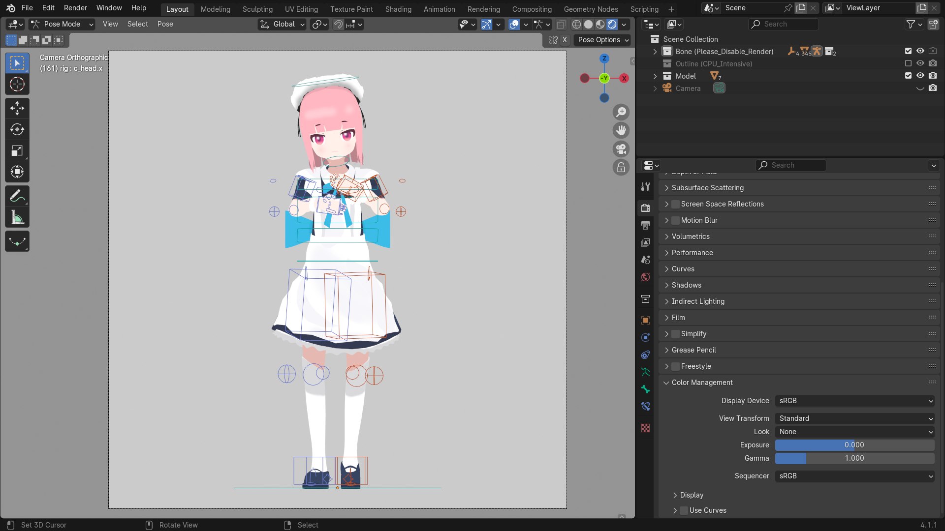 Anime Maid Girl 3d Model Turbosquid 2245194