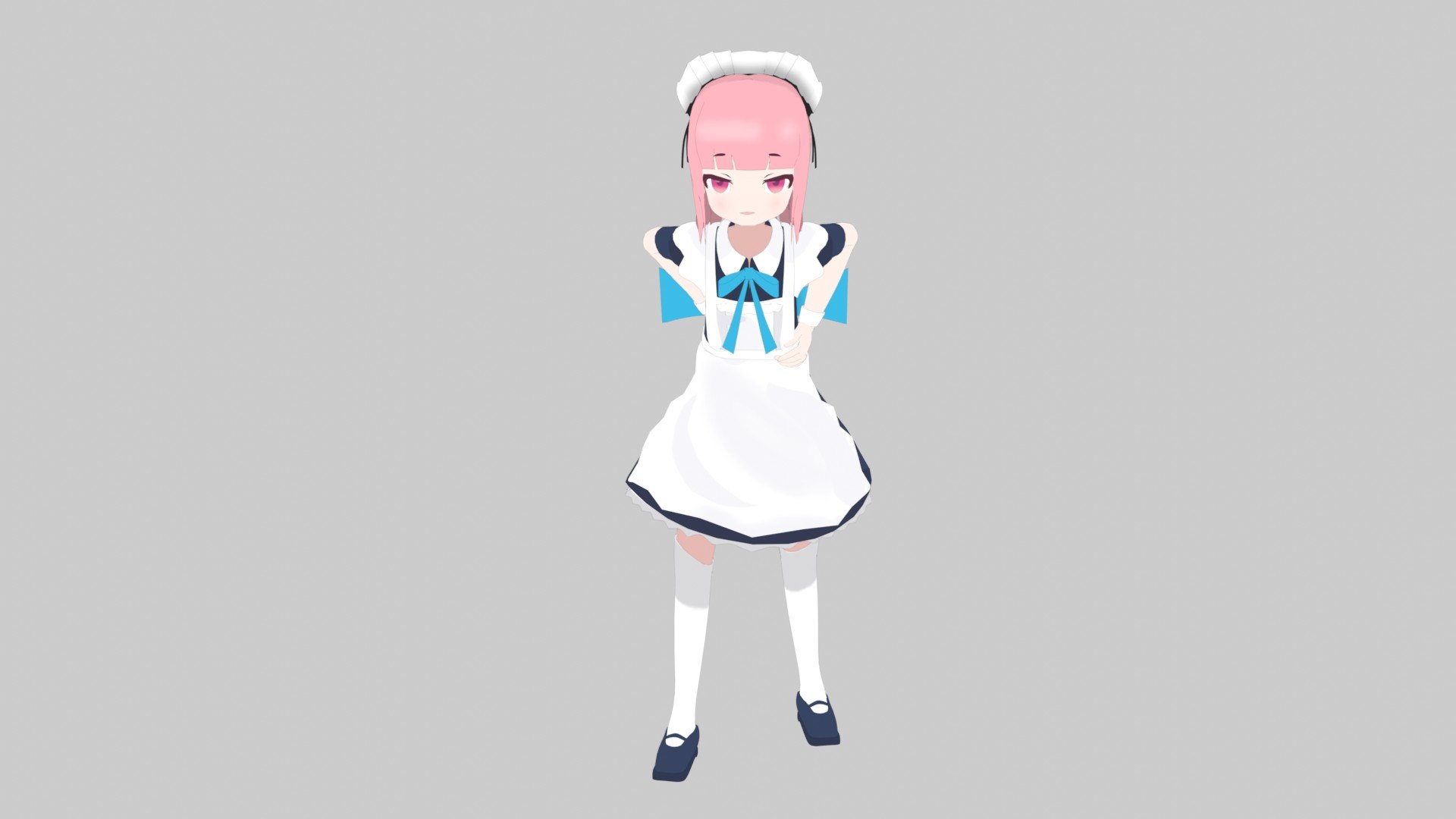 Anime Maid Girl 3d Model Turbosquid 2245194