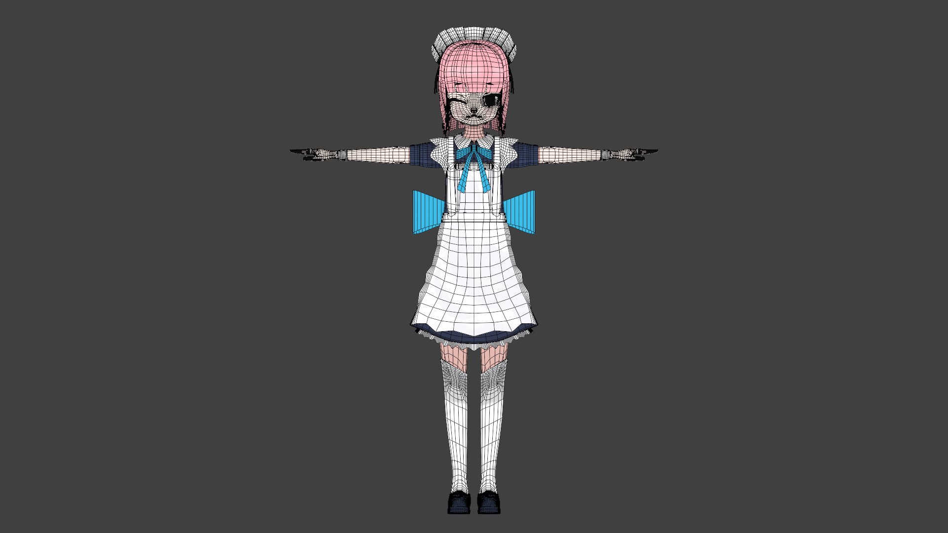 Anime Maid Girl 3d Model Turbosquid 2245194
