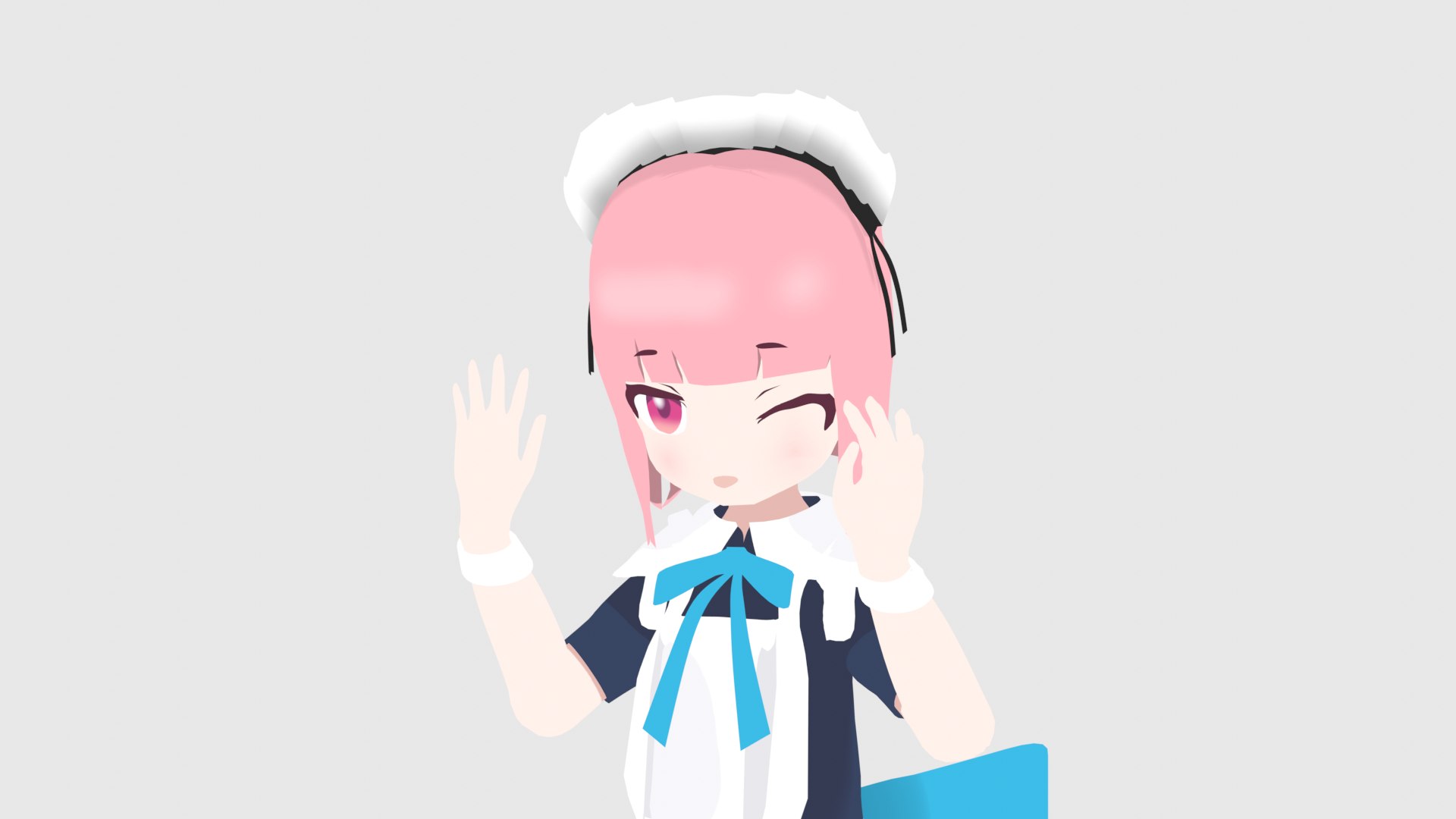 Anime Maid Girl 3d Model Turbosquid 2245194