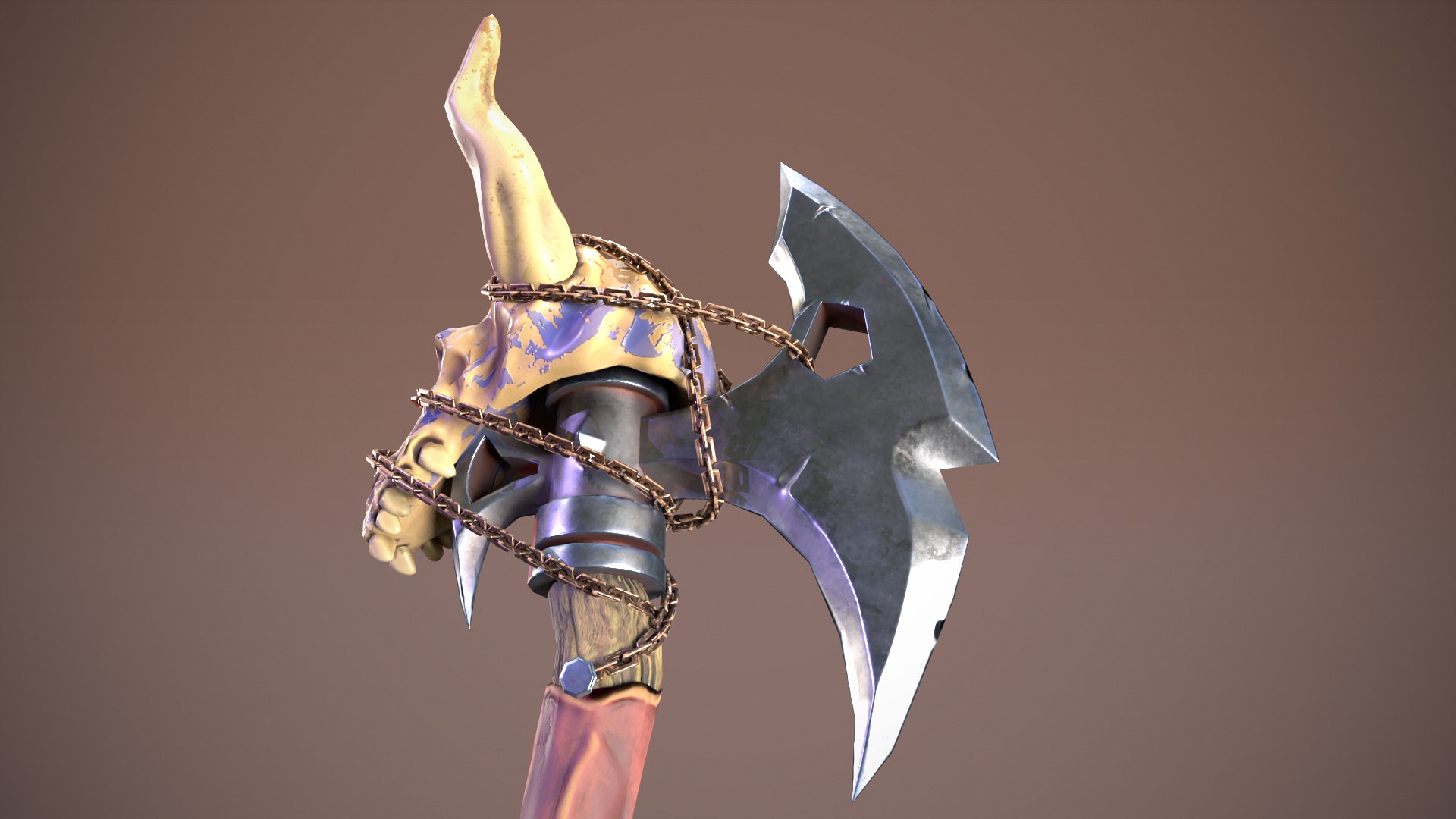 Bone Rage Axe 3D Model - TurboSquid 2243612