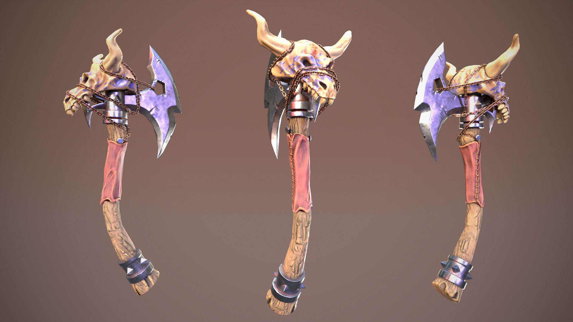 Bone Rage Axe 3D Model - TurboSquid 2243612
