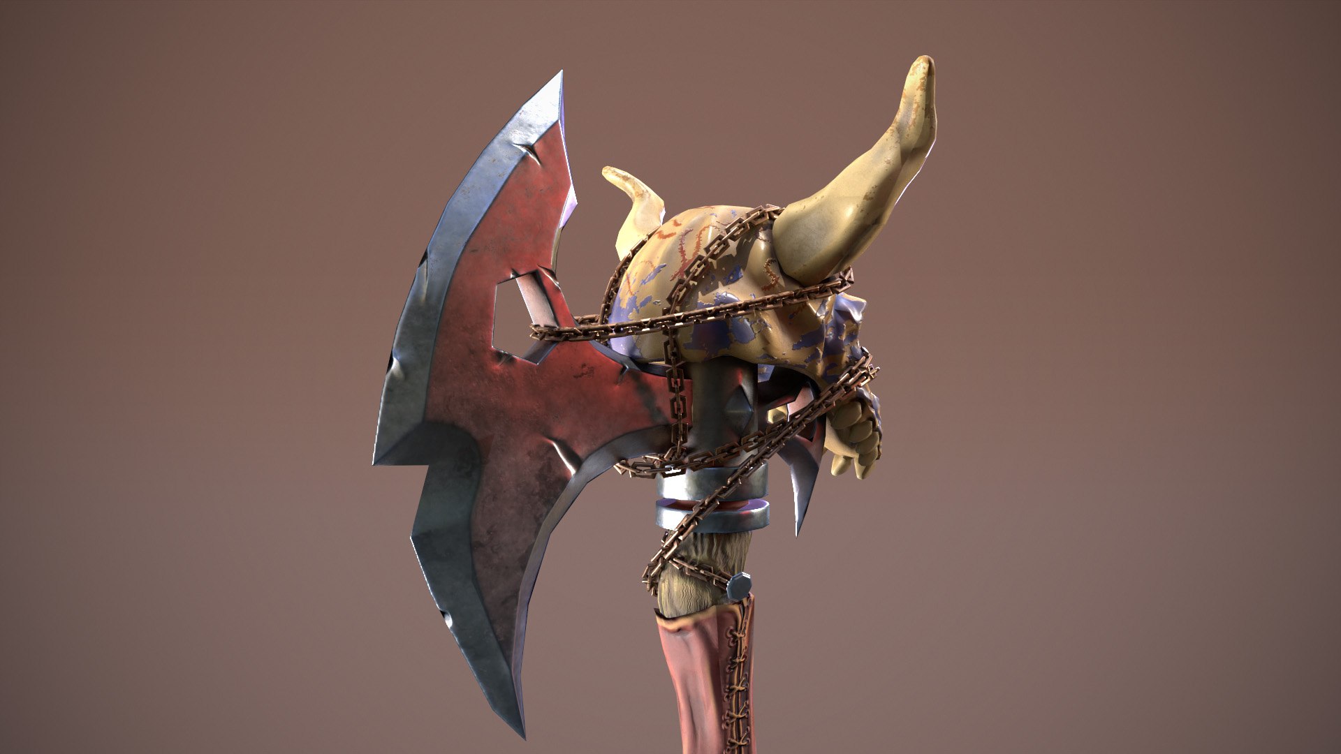 Bone Rage Axe 3D Model - TurboSquid 2243612