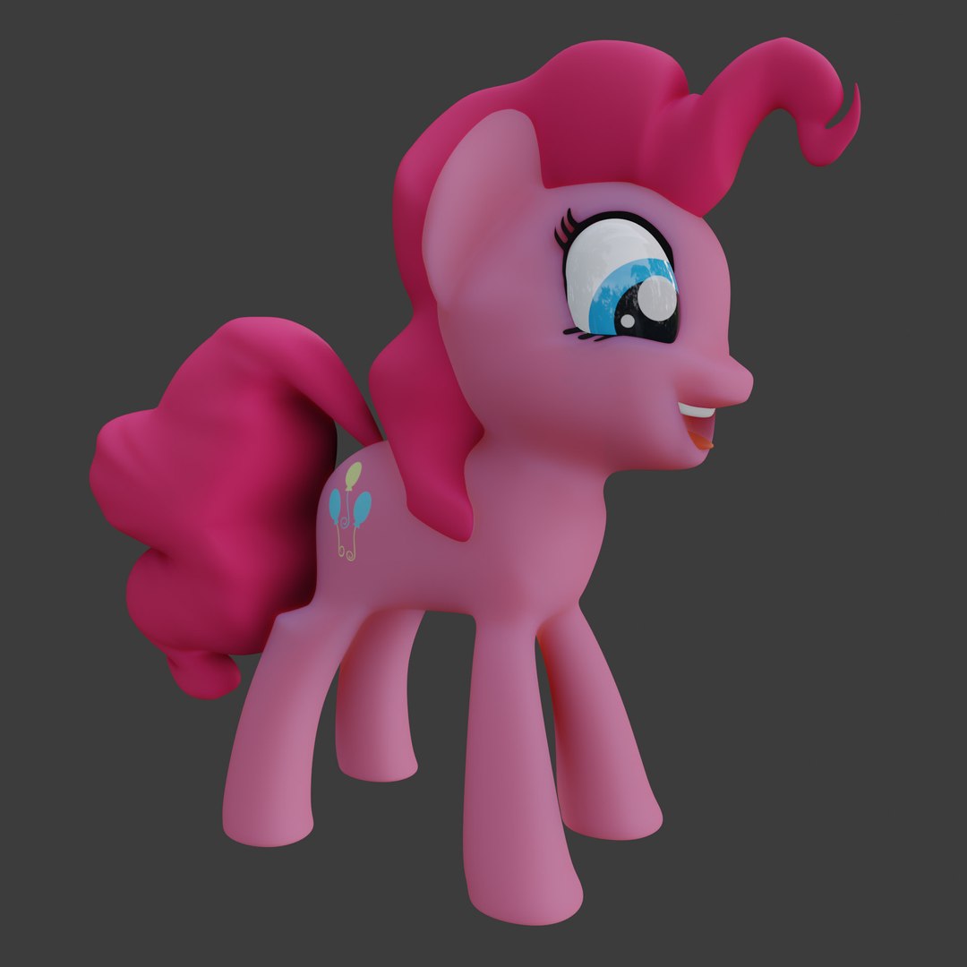 Rigged Pinkie Pie Pony Horse 3D - TurboSquid 1785569