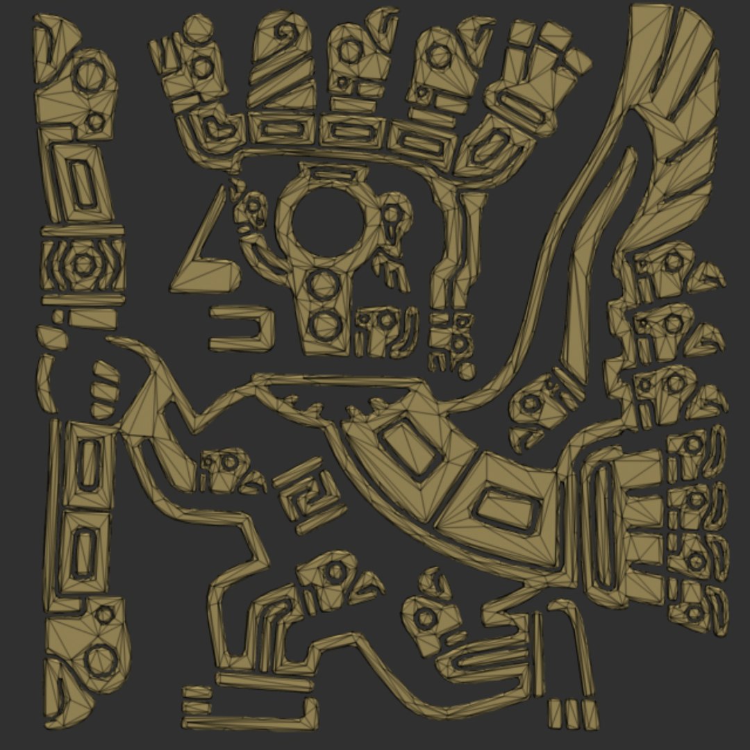 Carved Stone Inca Model - TurboSquid 1554025