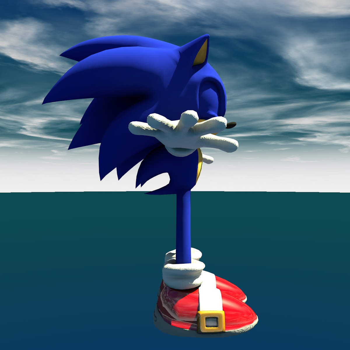 modelo 3d Sonic gratis - TurboSquid 767696