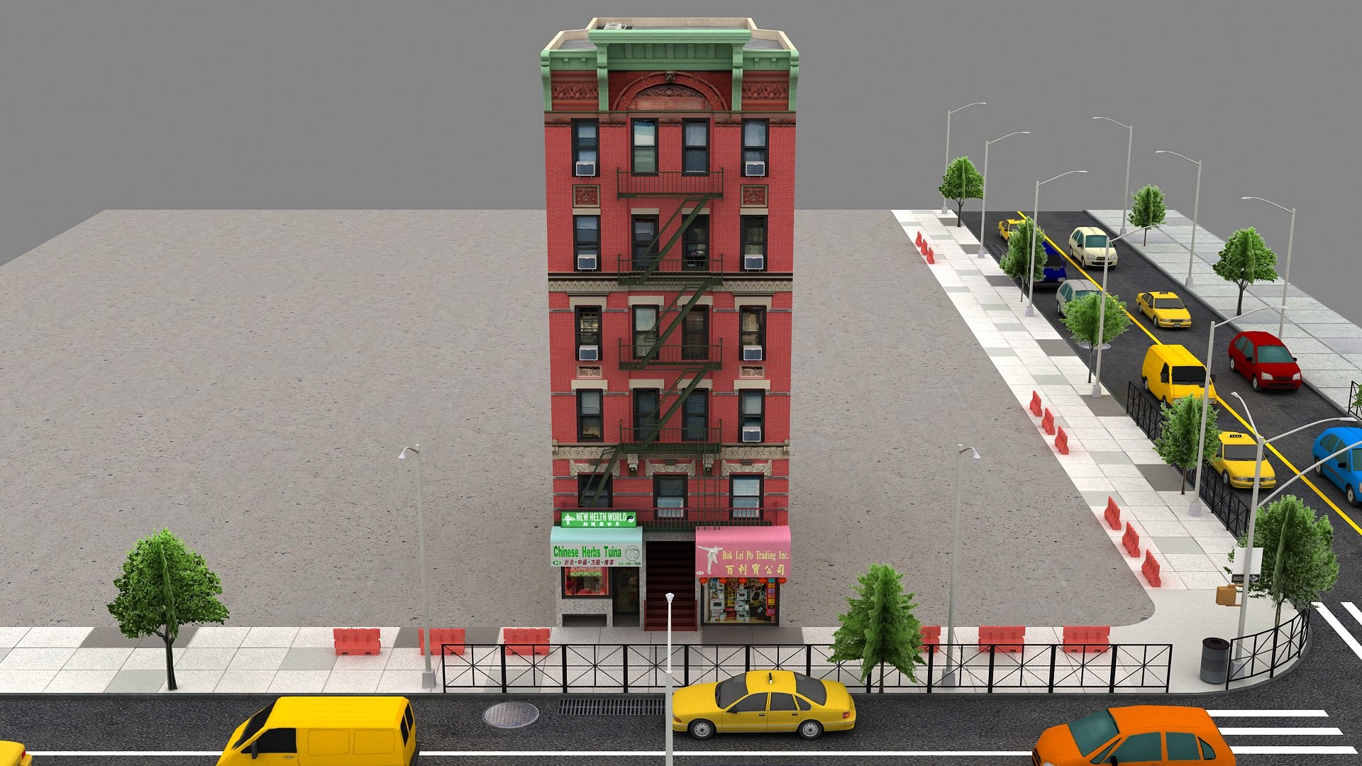 3D Model Chinatown Manhattan Building 07 - TurboSquid 1860482