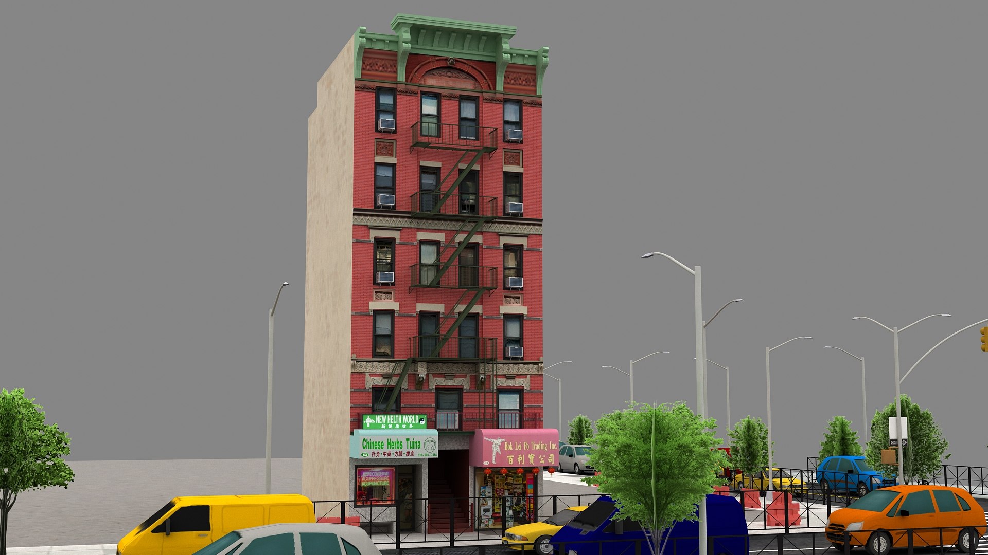 3D Model Chinatown Manhattan Building 07 - TurboSquid 1860482