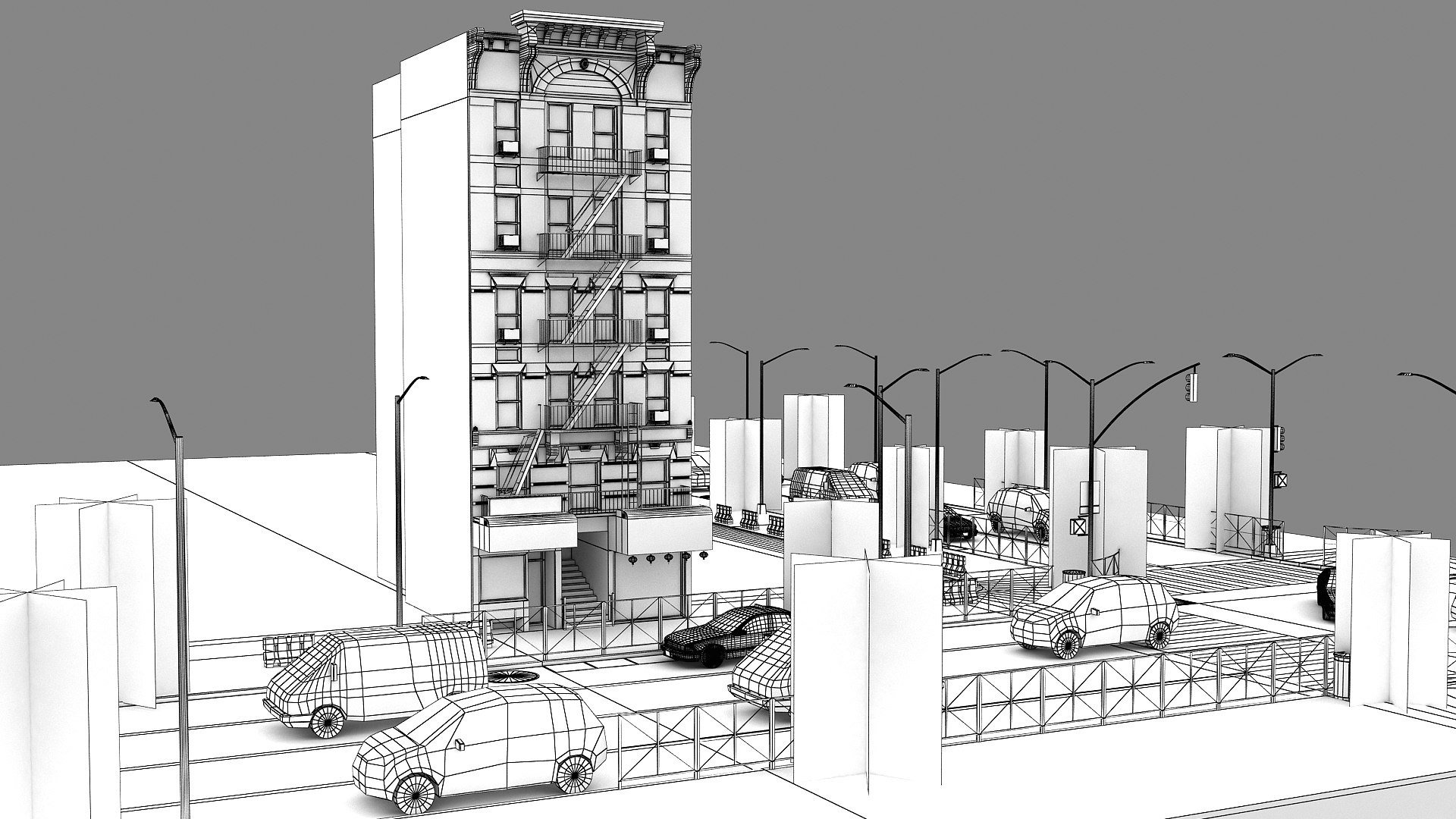 3D model Chinatown Manhattan Building 07 - TurboSquid 1860482