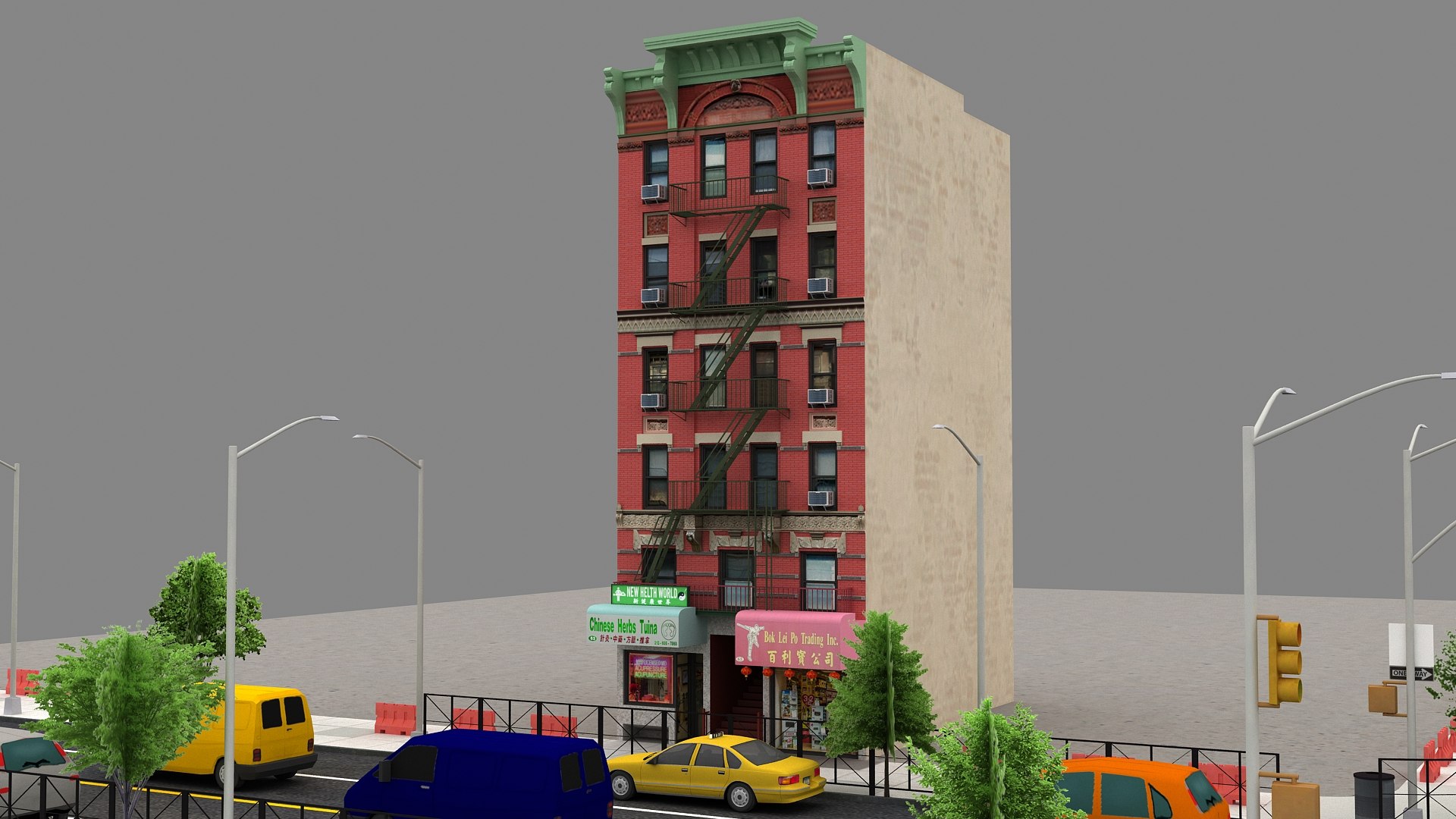3D Model Chinatown Manhattan Building 07 - TurboSquid 1860482