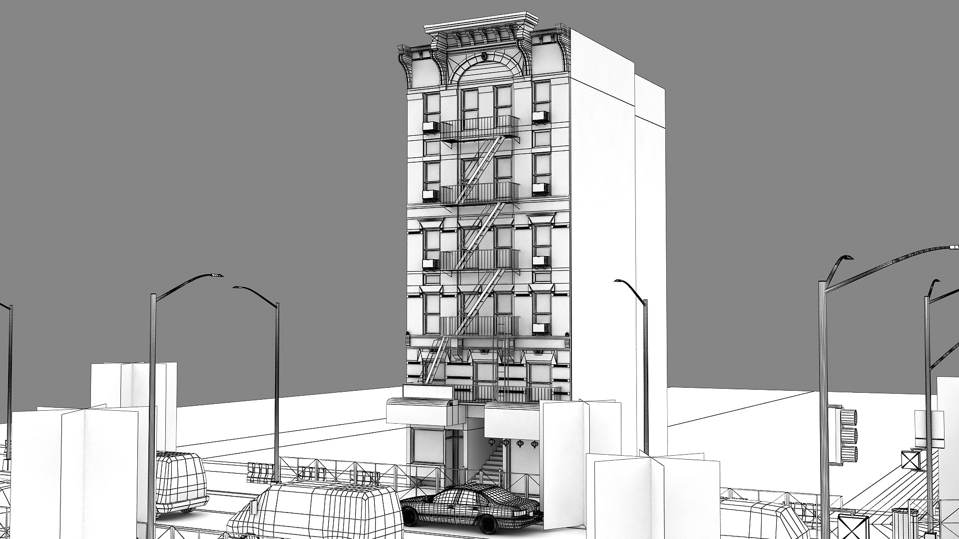3D model Chinatown Manhattan Building 07 - TurboSquid 1860482