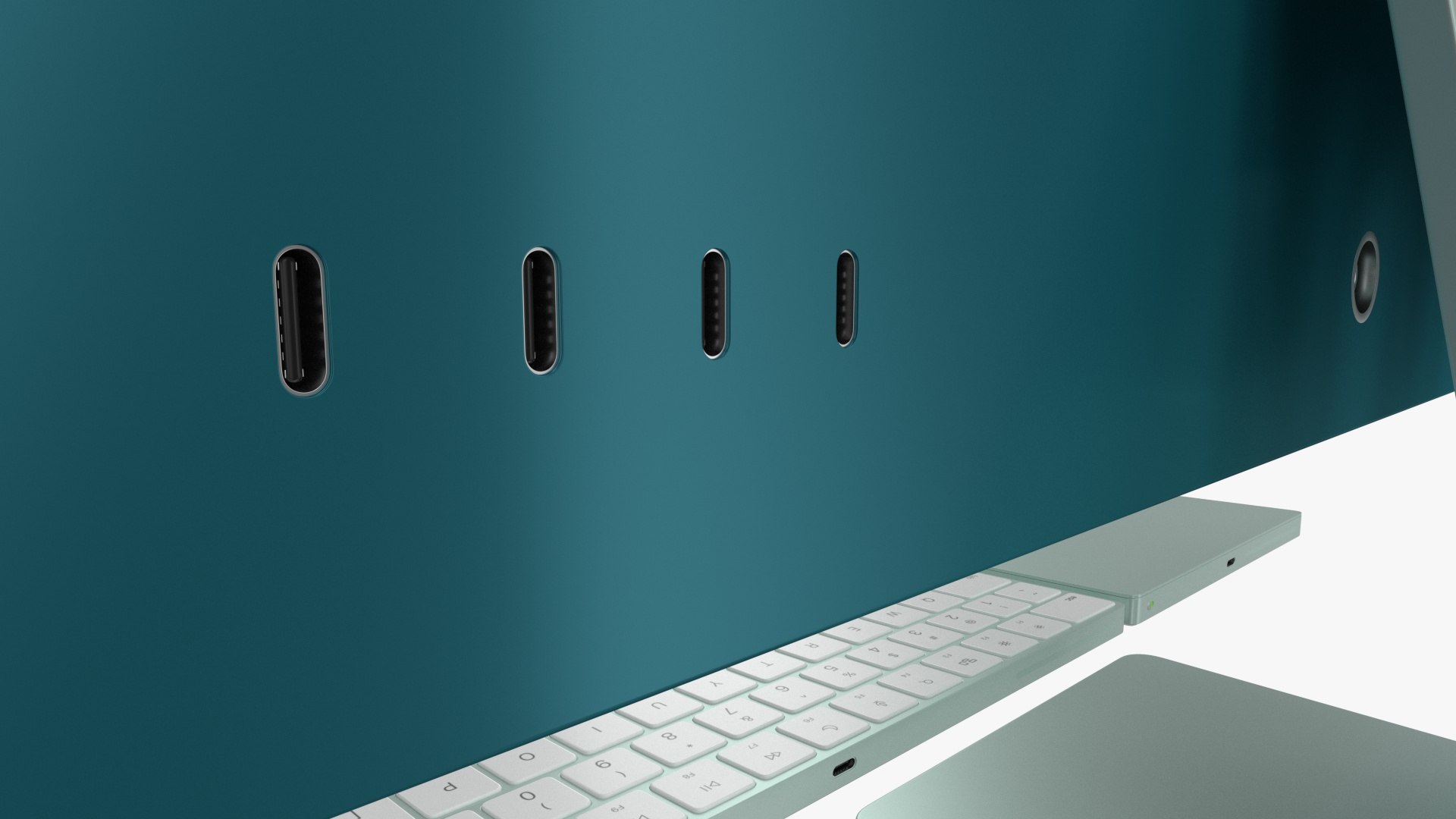 3D Apple IMac 2023 Green Model - TurboSquid 2151964