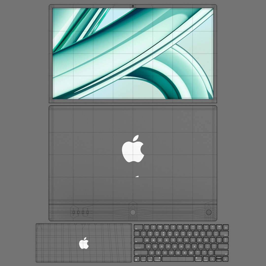 3D Apple iMac 2023 Green model - TurboSquid 2151964
