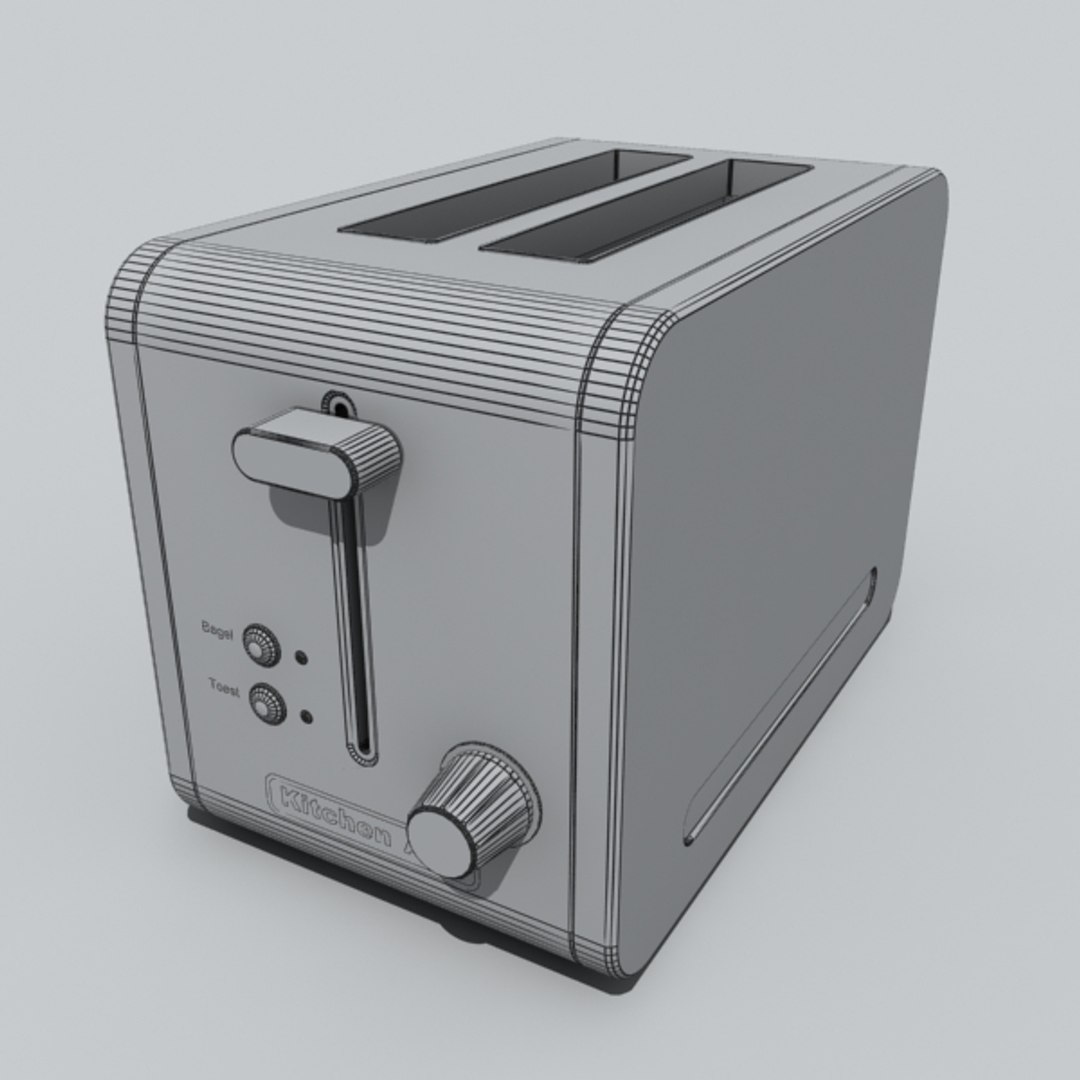 3d Toaster Toast Model