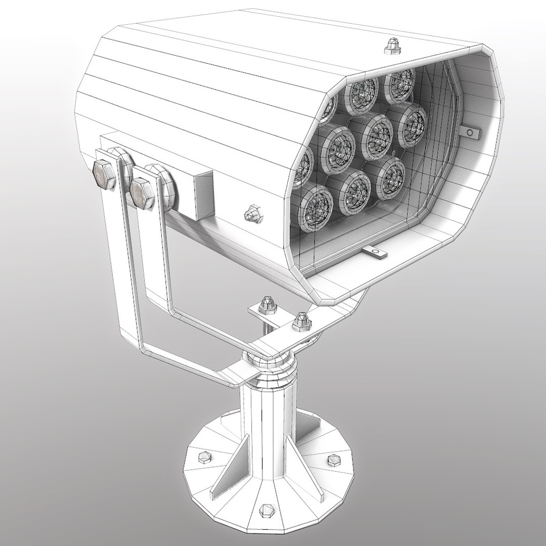 Searchlight V 2 Blue 3D Model - TurboSquid 1496731