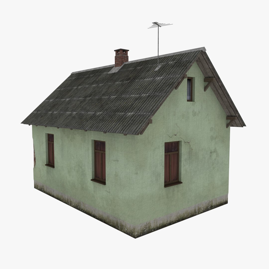 3d rural cottage