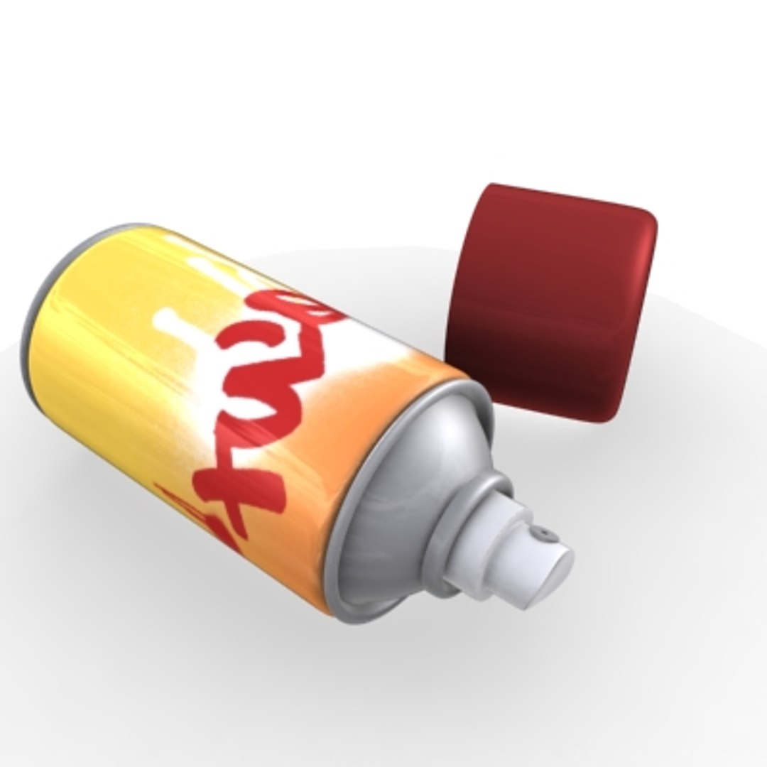3d model spray spraycan