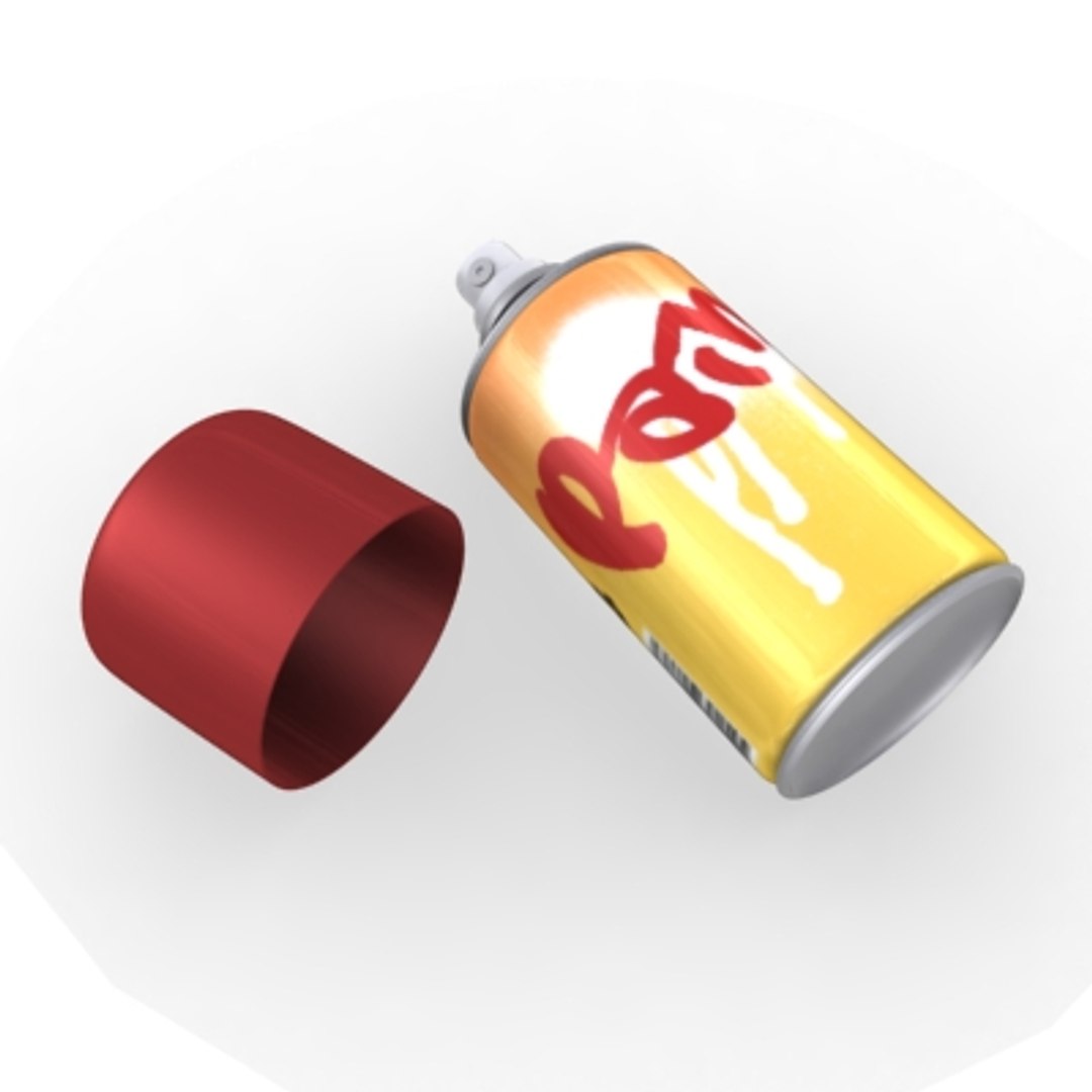 3d model spray spraycan