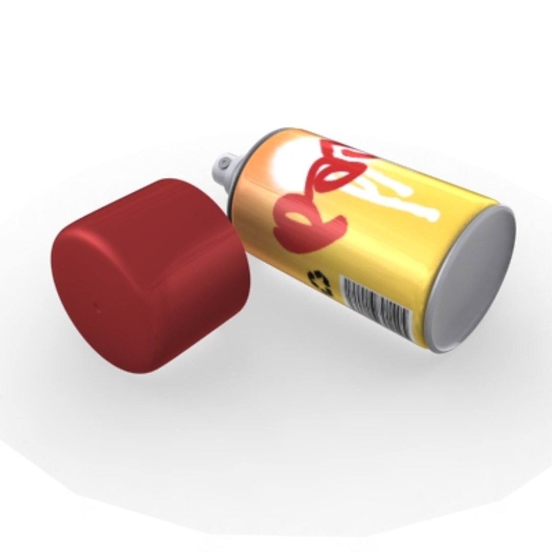 3d model spray spraycan