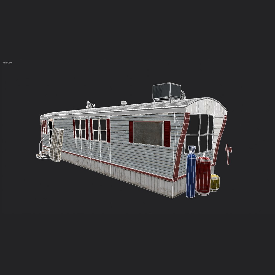 3D mobile home trailor model - TurboSquid 1288169