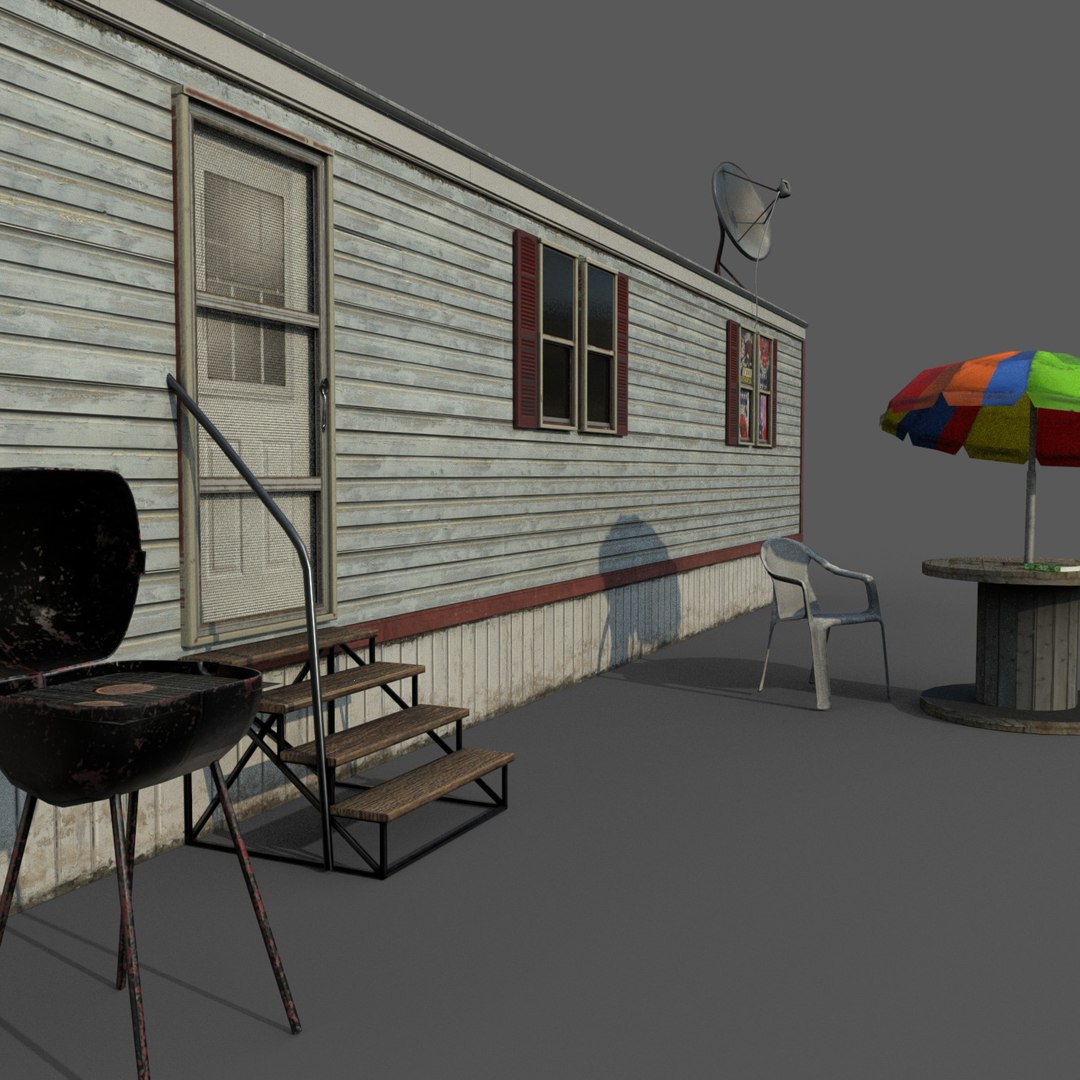 3D mobile home trailor model - TurboSquid 1288169