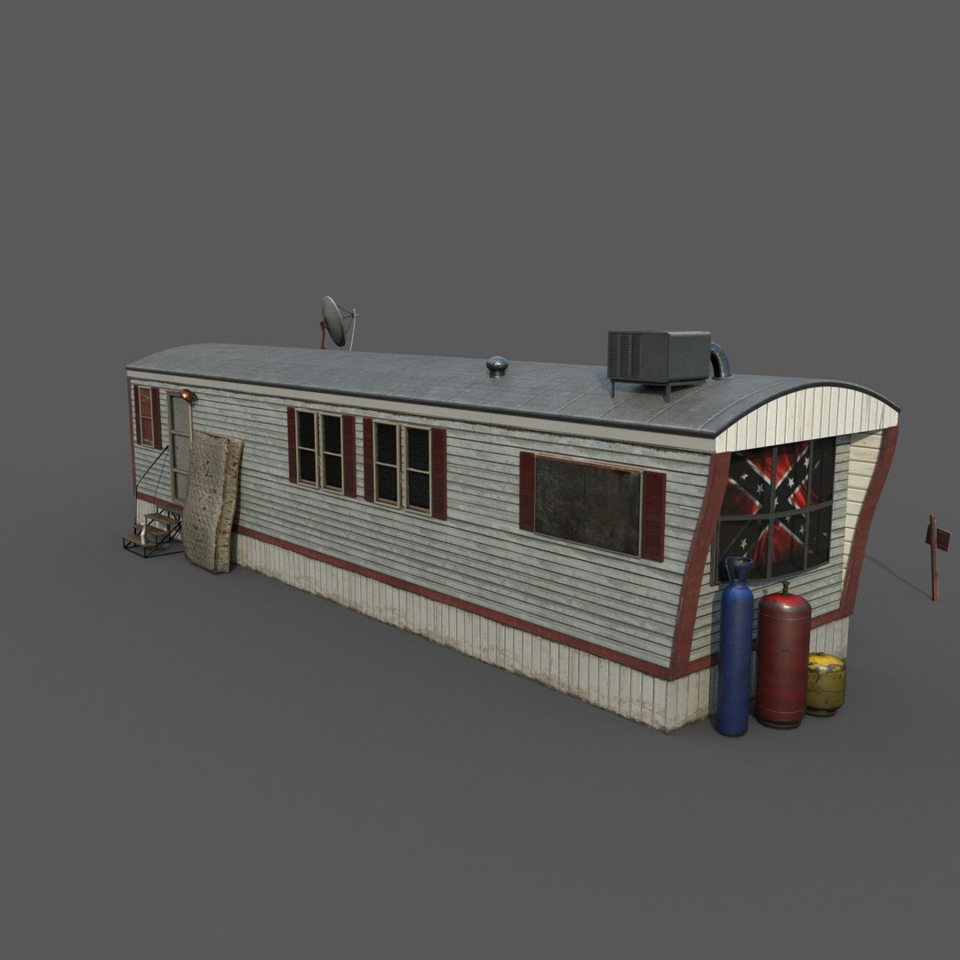 3D mobile home trailor model - TurboSquid 1288169