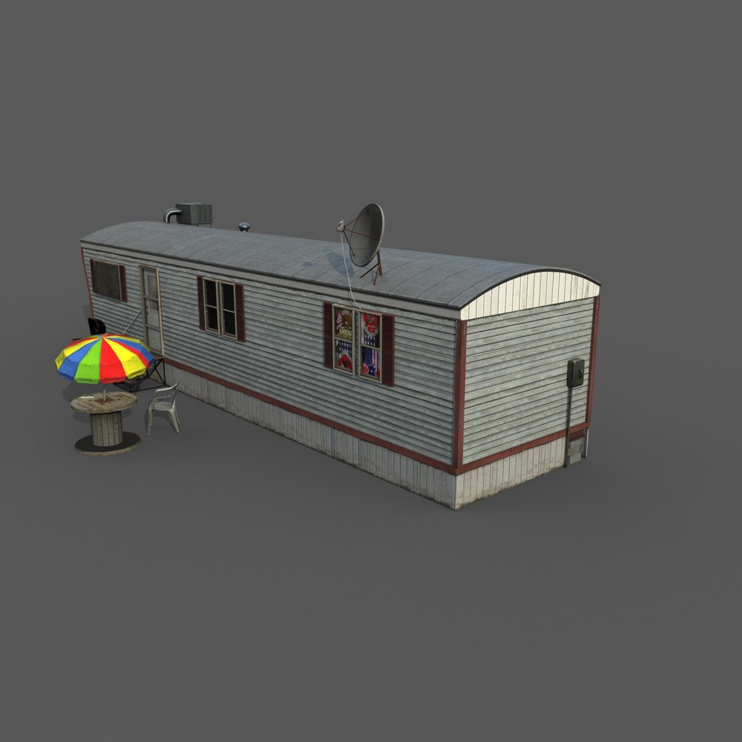 3D mobile home trailor model - TurboSquid 1288169